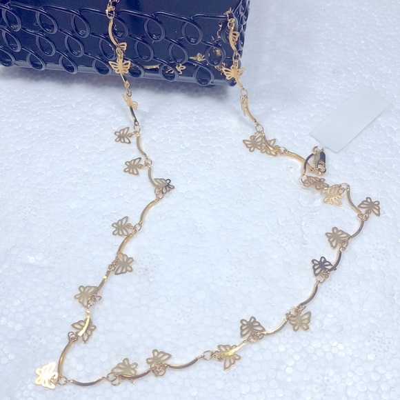 Jewelry | Gold Butterfly Chain Necklace | Poshmark
